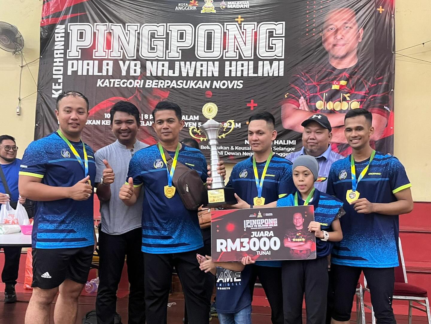 Majlis Penyampaian Hadiah Kejohanan Ping Pong Piala YB Najwan Halimi ...